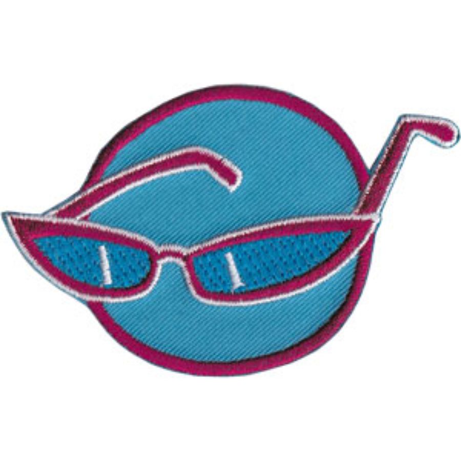50's Retro Sunglasses - Embroidered Iron-On Patch at Sticker Shoppe