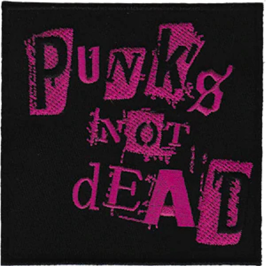 Punk's Not Dead - Embroidered Iron-On Patch at Sticker Shoppe