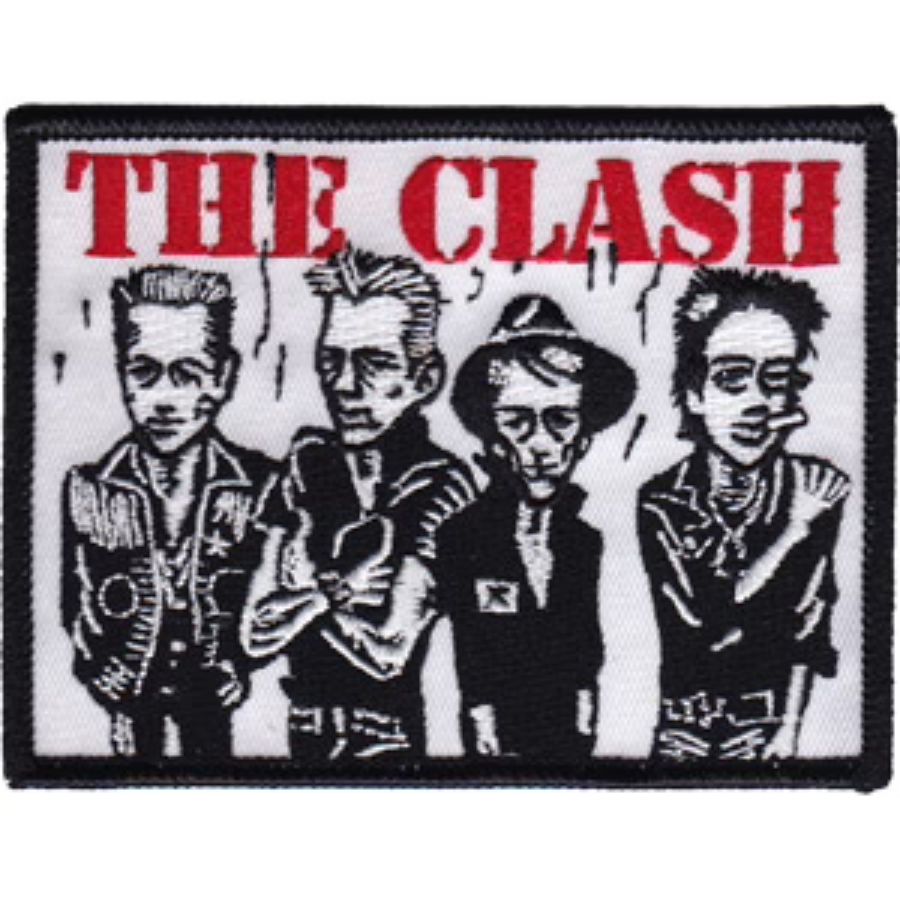 The Clash Caricature - Embroidered Iron-On Patch at Sticker Shoppe