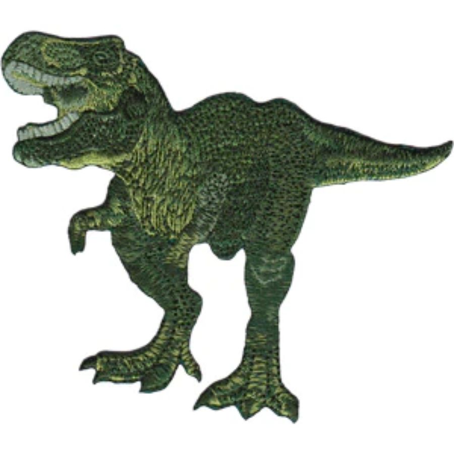 T-Rex Dinosaur - Embroidered Iron-On Patch at Sticker Shoppe
