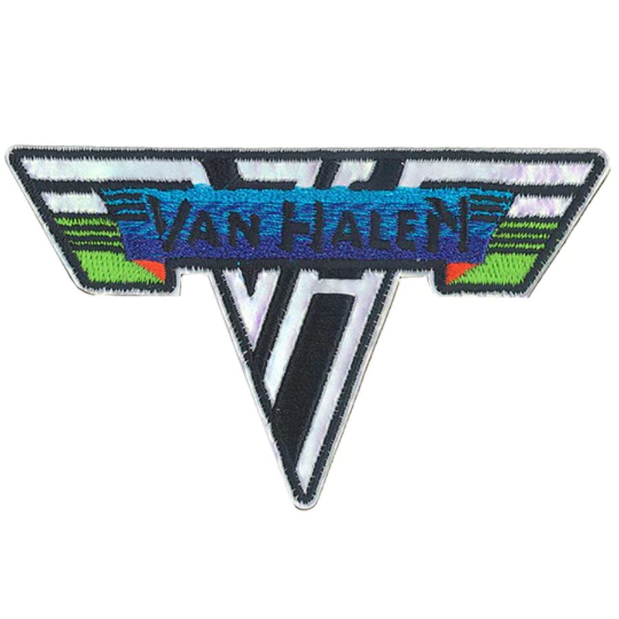 Van Halen Metal Logo Chrome - Embroidered Iron-On Patch at Sticker Shoppe
