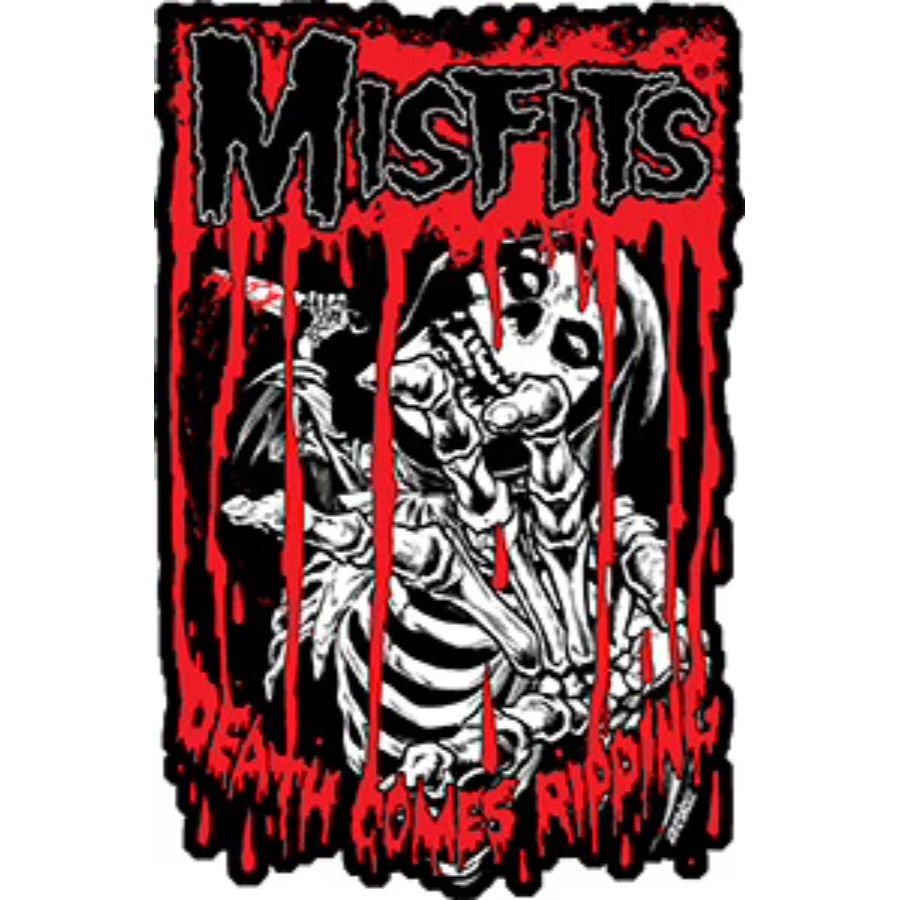 The Misfits Death Becomes Ripping - Embroidered Iron-On Patch at ...