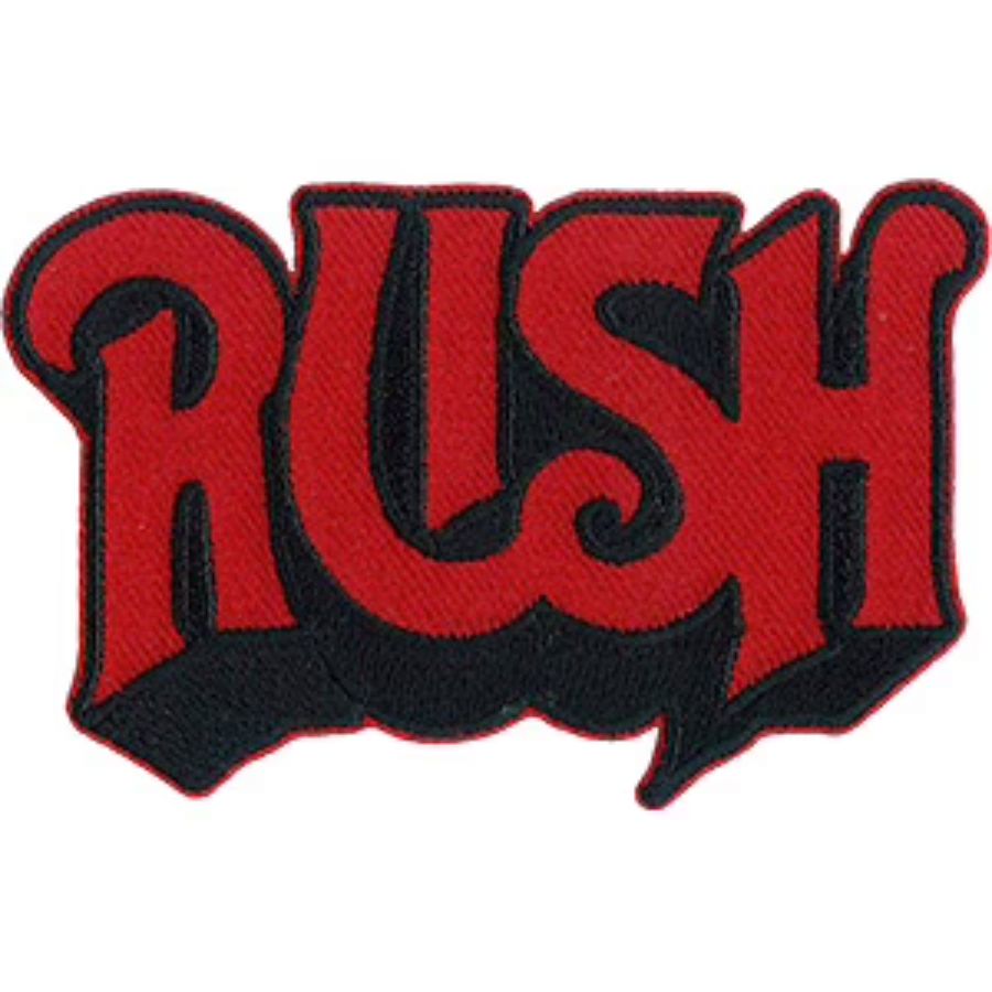 Rush Logo - Embroidered Iron-On Patch at Sticker Shoppe
