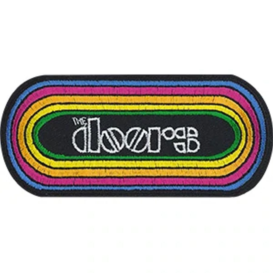 The Doors KMET Logo - Embroidered Iron-On Patch at Sticker Shoppe