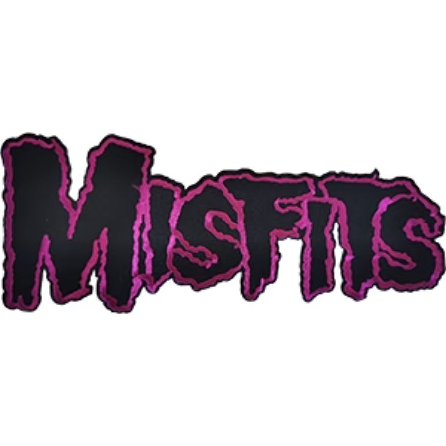 The Misfits Purple Logo Large Oversized - Embroidered Iron-On Patch at ...