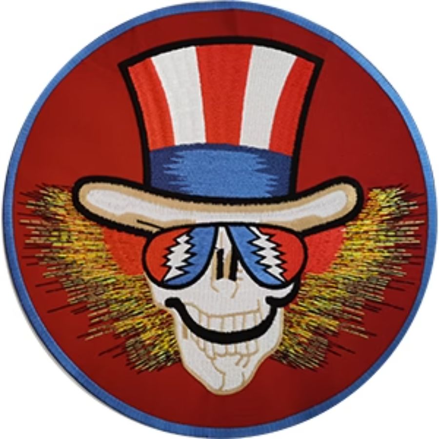 The Grateful Dead Uncle Sam Large Oversized - Embroidered Iron-On Patch ...