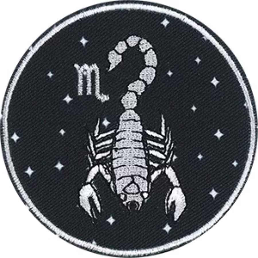 Scorpio Astrology Zodiac Sign - Embroidered Iron-On Patch at Sticker Shoppe