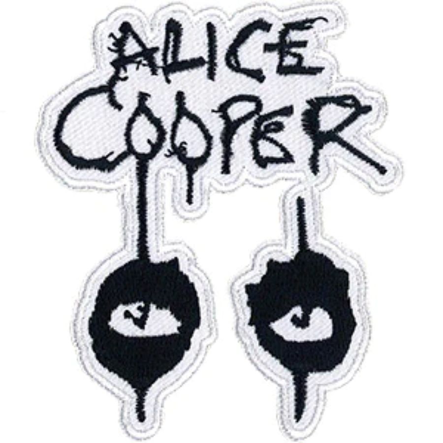Alice Cooper Eyes - Embroidered Iron-On Patch at Sticker Shoppe