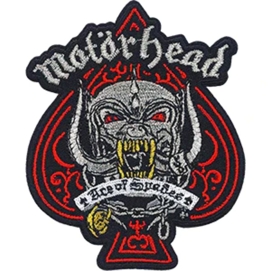 Motorhead Metallic Ace of Spades - Embroidered Iron-On Patch at Sticker ...