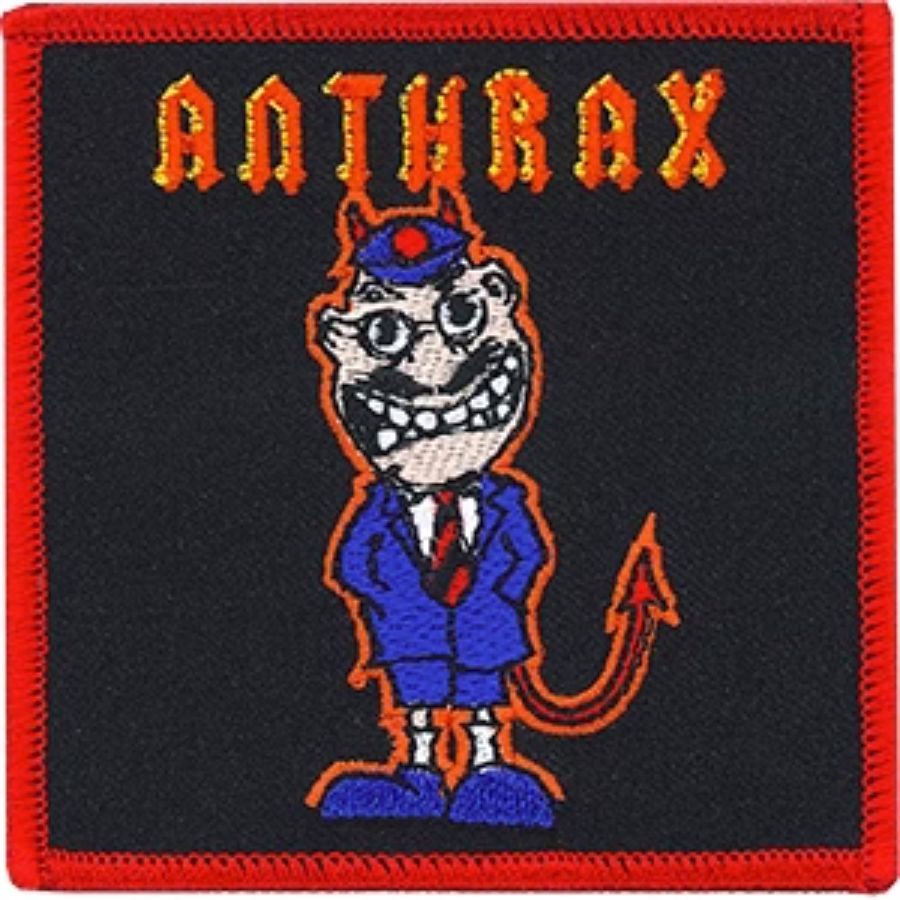 Anthrax Devil Man - Embroidered Iron-On Patch at Sticker Shoppe