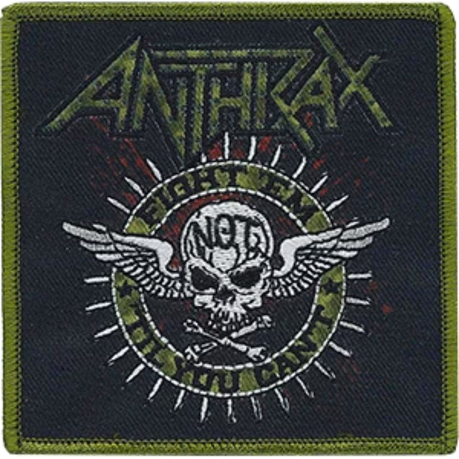 Anthrax Military Circle - Embroidered Iron-On Patch at Sticker Shoppe