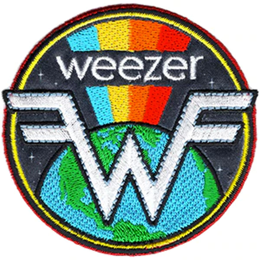 Weezer Earth Rainbow - Embroidered Iron-On Patch at Sticker Shoppe