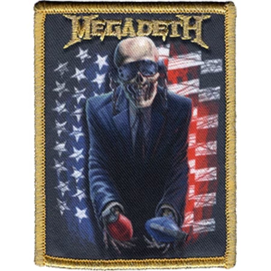 Megadeth American Grenades - Embroidered Iron-On Patch at Sticker Shoppe