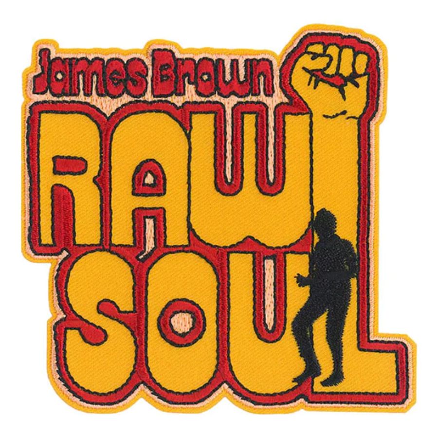 James Brown Raw Soul - Embroidered Iron-On Patch at Sticker Shoppe
