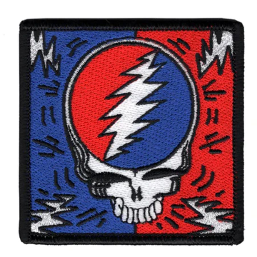 Grateful Dead SYF Bolts - Embroidered Iron-On Patch at Sticker Shoppe