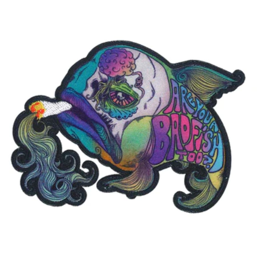 Sublime Bad Fish - Embroidered Iron-On Patch at Sticker Shoppe