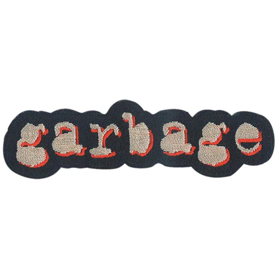 Garbage Logo - Embroidered Iron-On Patch at Sticker Shoppe