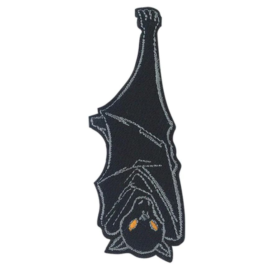Hanging Bat - Embroidered Iron-On Patch at Sticker Shoppe