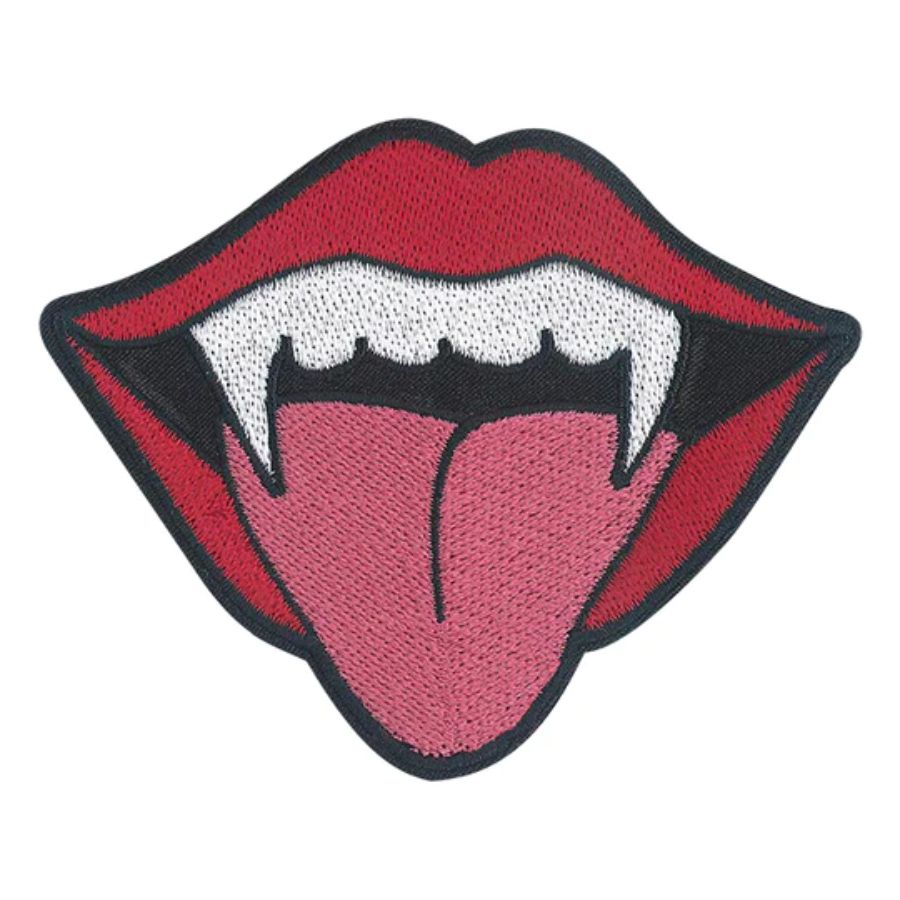 Vampire Bite - Embroidered Iron-On Patch at Sticker Shoppe
