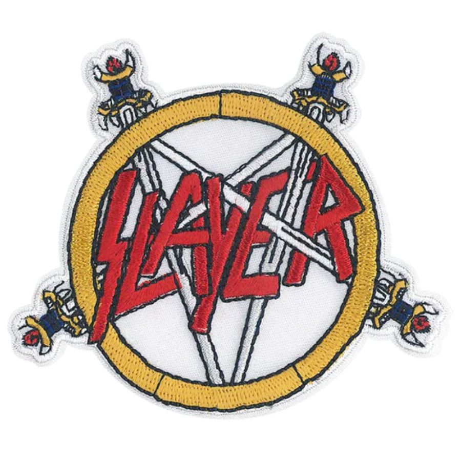 Slayer Pentagram - Embroidered Iron-On Patch at Sticker Shoppe