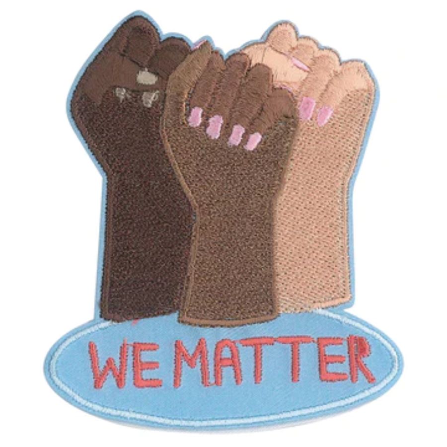 Queenbe Monyei We Matter - Embroidered Iron-On Patch at Sticker Shoppe