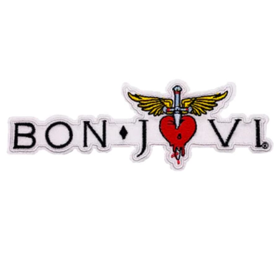Bon Jovi Logo - Embroidered Iron-On Patch at Sticker Shoppe