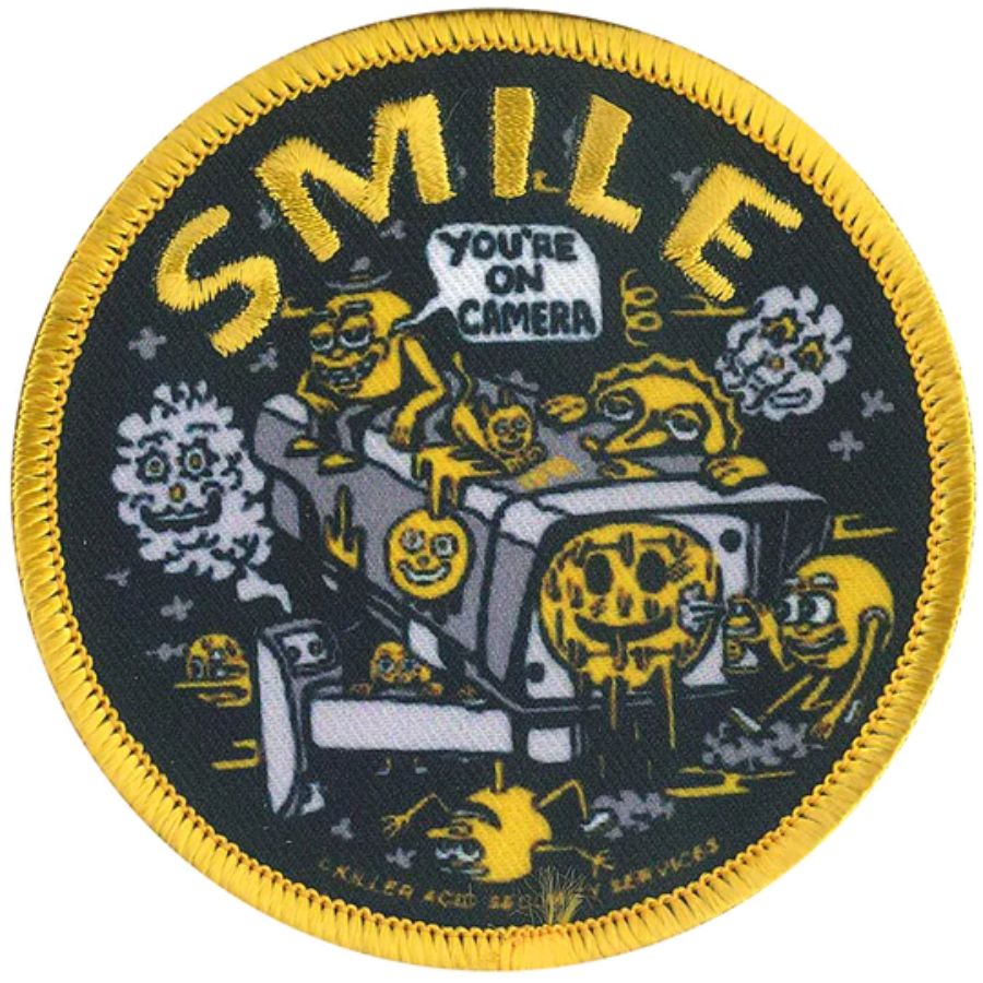 Killer Acid Smile - Embroidered Iron-On Patch at Sticker Shoppe