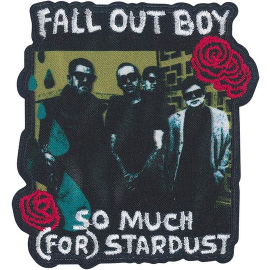 Fall Out Boy Roses Graphic - Embroidered Iron-On Patch at Sticker Shoppe