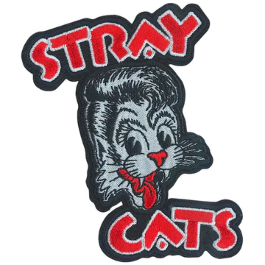 Stray Cats Logo - Embroidered Iron-On Patch at Sticker Shoppe