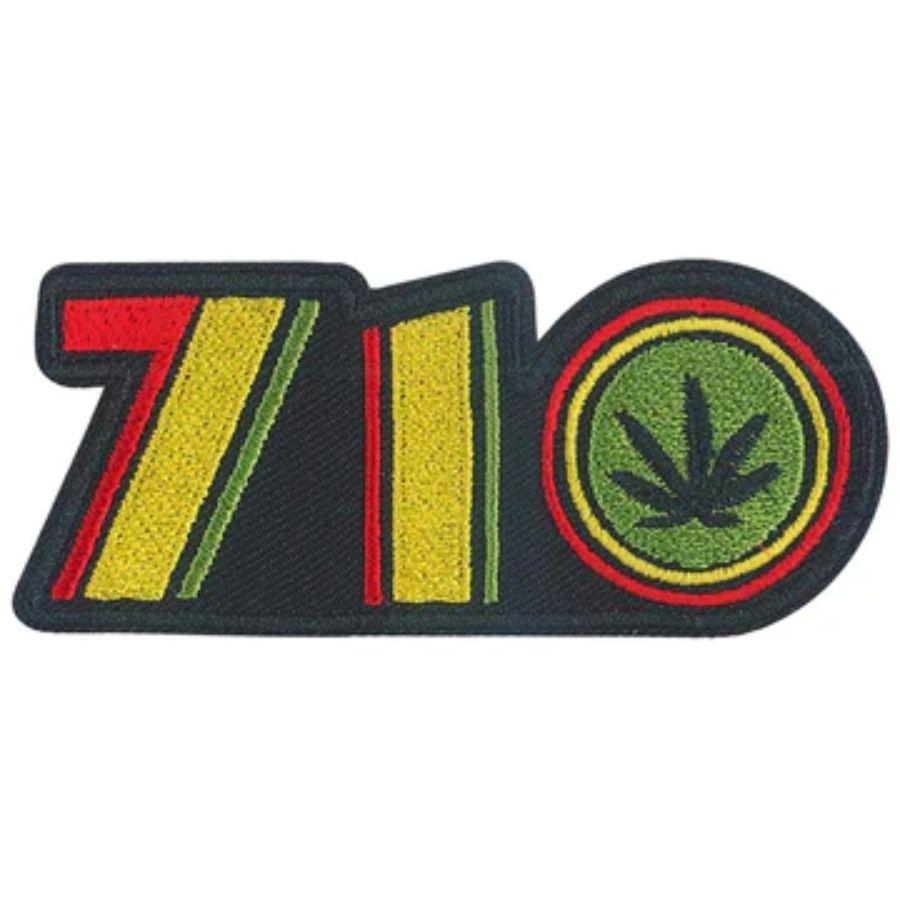 710 Rasta Reggae - Embroidered Iron-On Patch at Sticker Shoppe