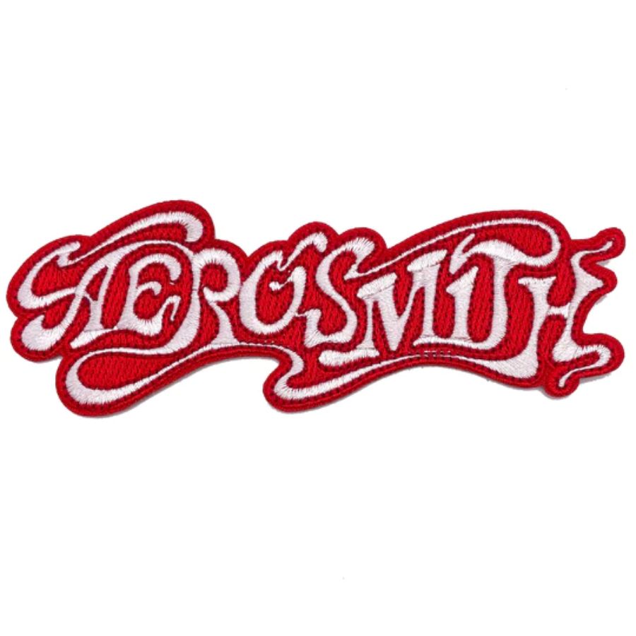 Aerosmith Name Logo - Embroidered Iron-On Patch at Sticker Shoppe
