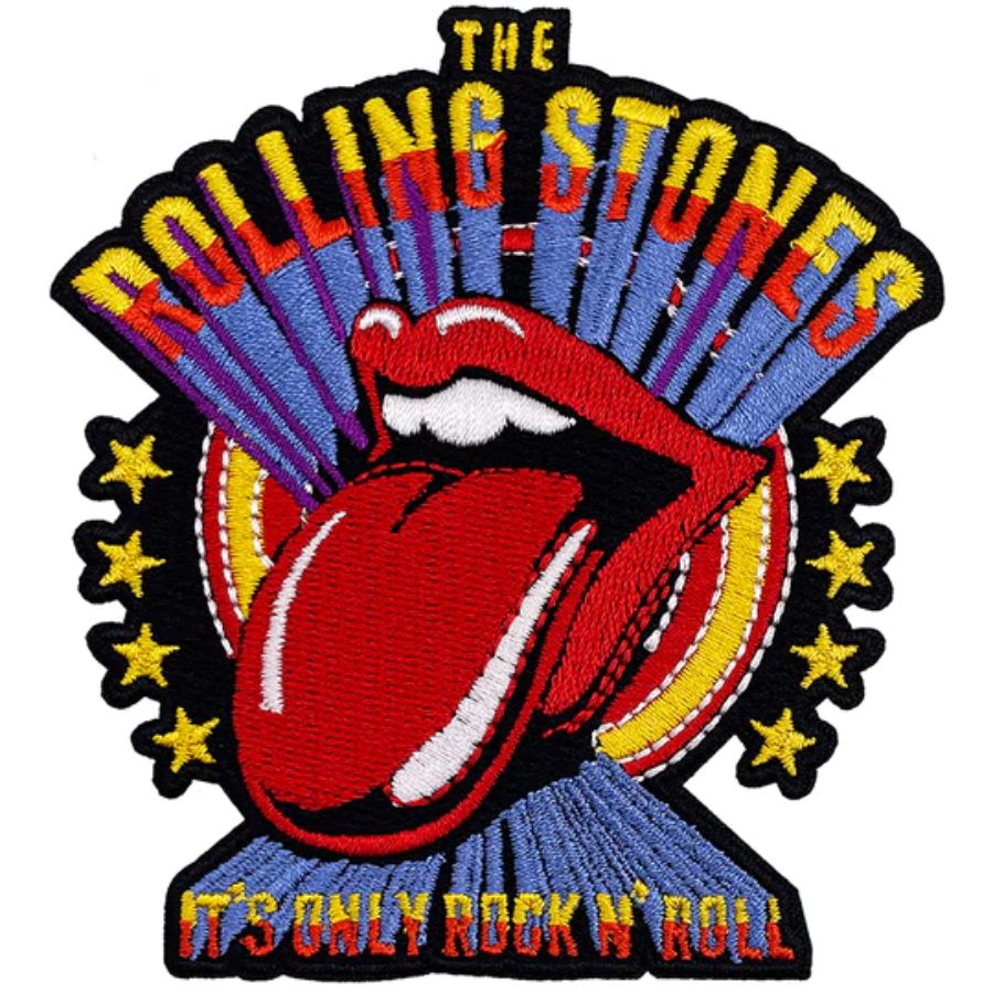The Rolling Stones Vintage Poster - Embroidered Iron-On Patch at ...
