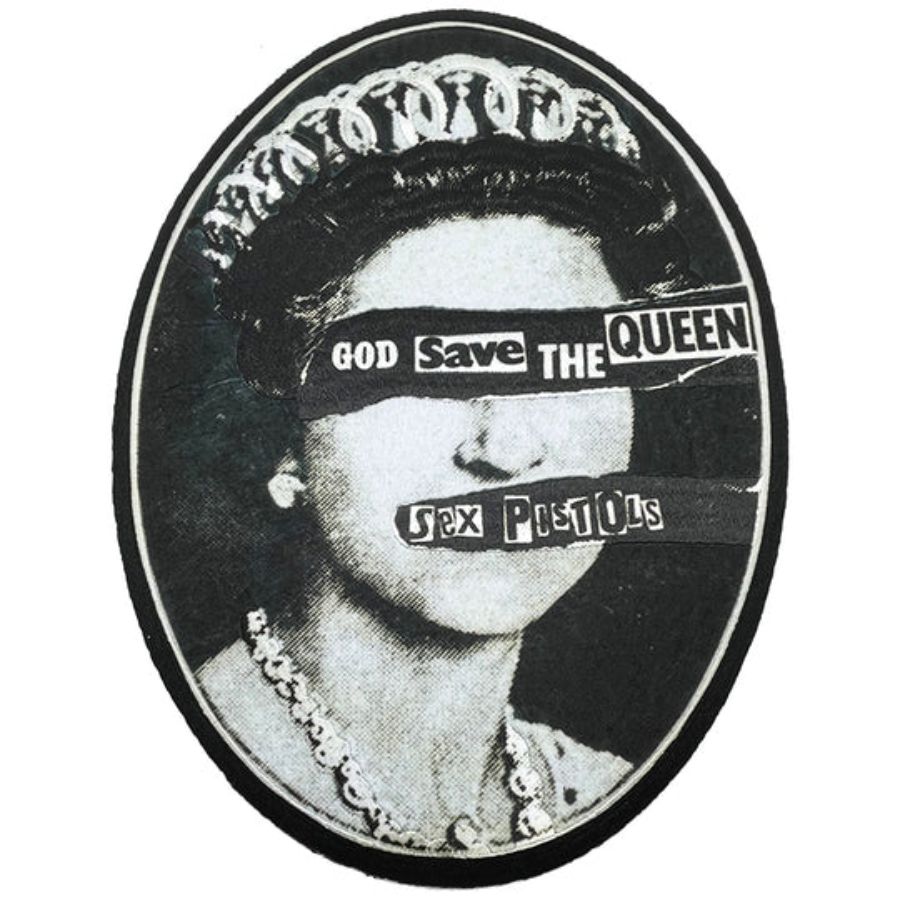 Sex Pistols God Save The Queen Large Oversized - Embroidered Iron-On ...