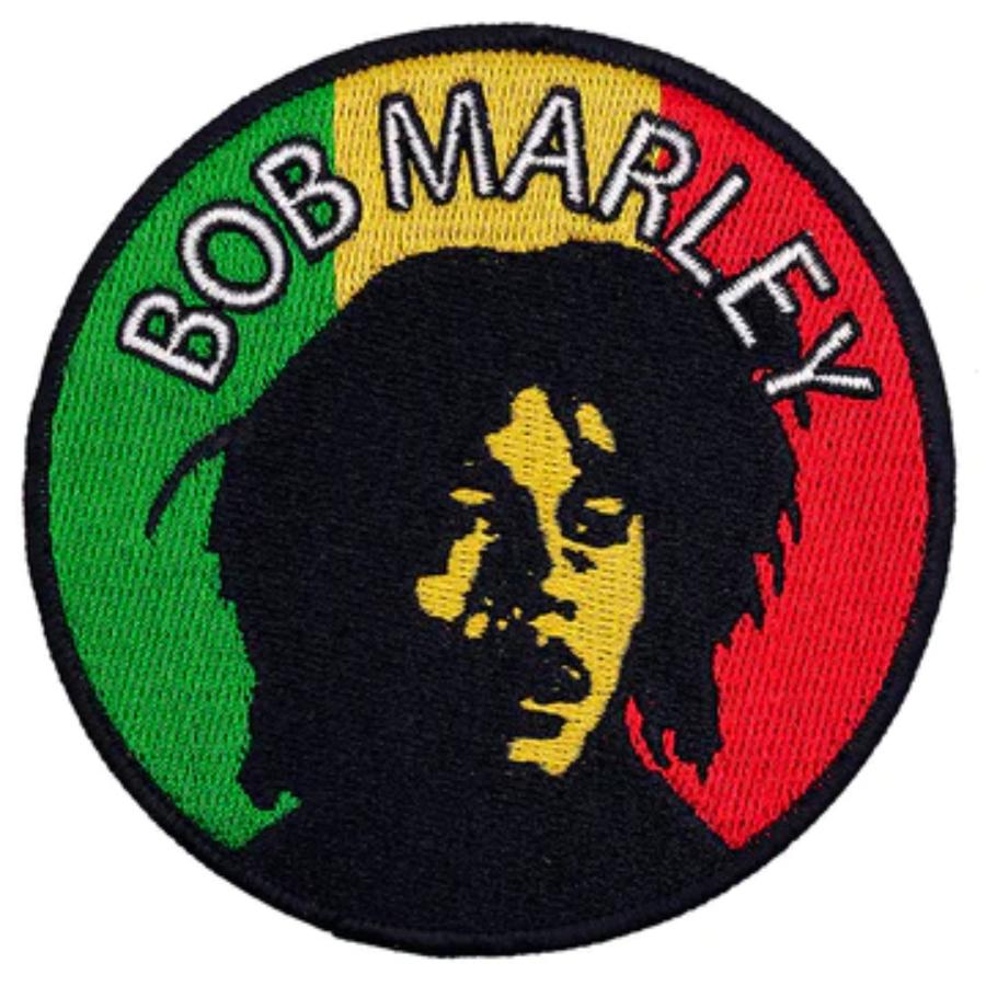Bob Marley Rasta Circle - Embroidered Iron-On Patch at Sticker Shoppe