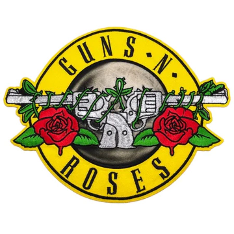Guns N Roses Bullet Large Oversized - Embroidered Iron-On Patch at ...