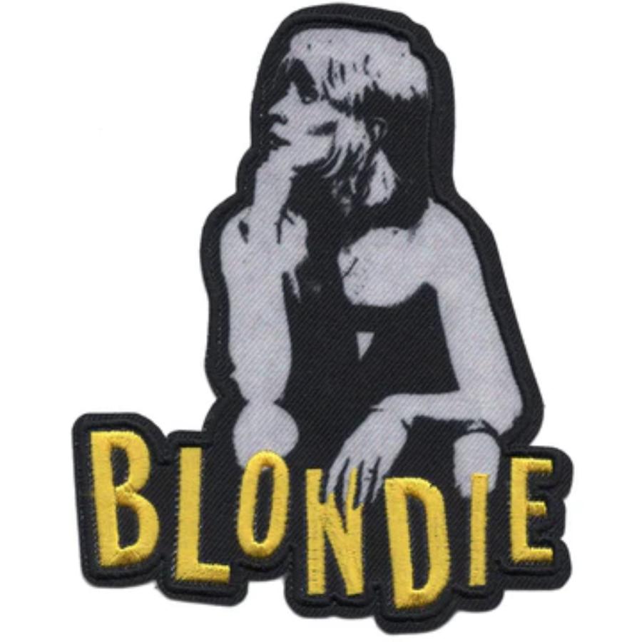 Blondie Stencil Poster - Embroidered Iron-On Patch at Sticker Shoppe