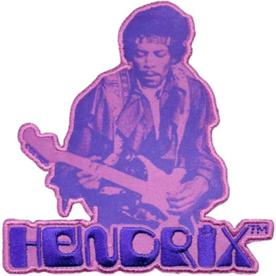 Jimi Hendrix "Hendrix" - Embroidered Iron-On Patch at Sticker Shoppe