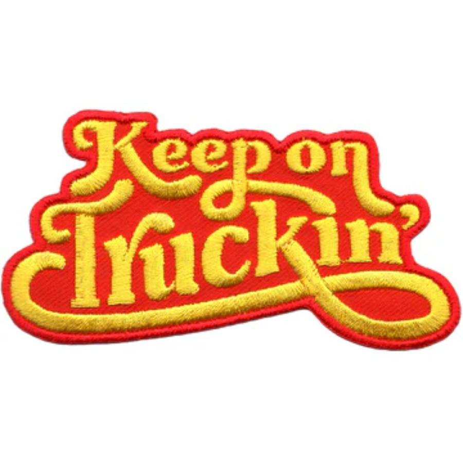 Keep On Truckin' - Embroidered Iron-On Patch at Sticker Shoppe