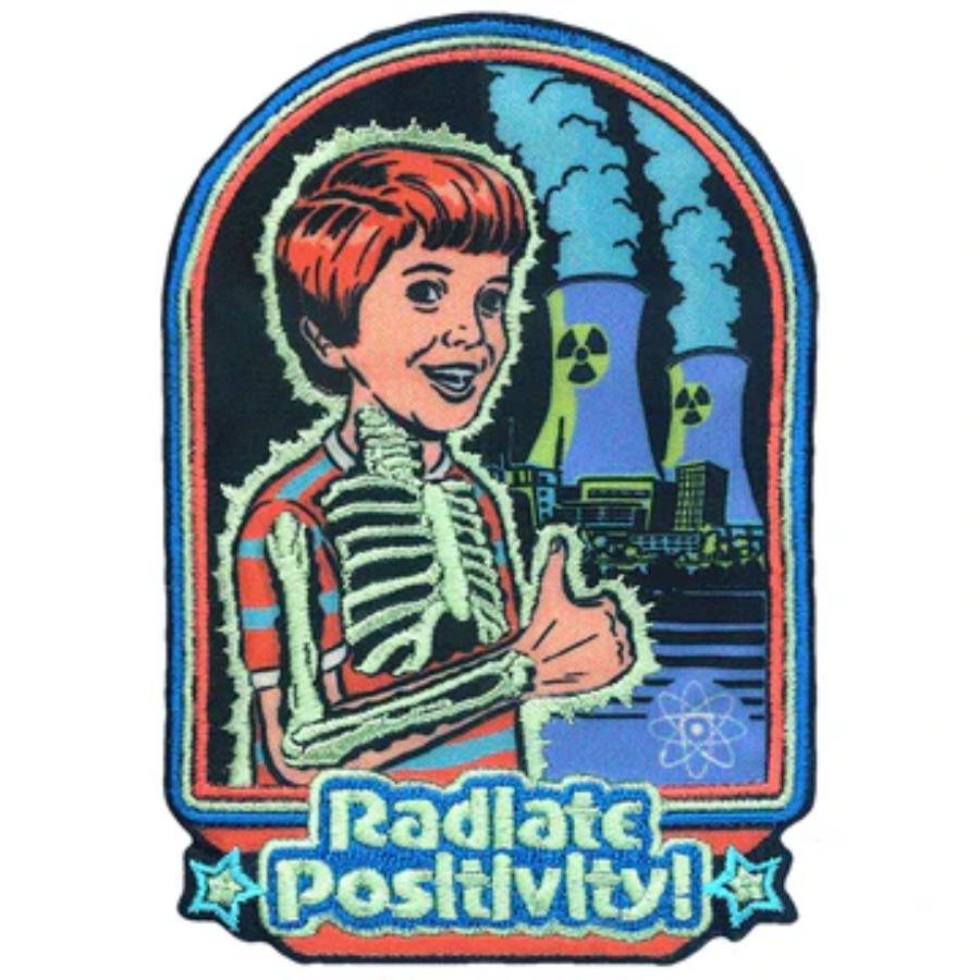 Steven Rhodes Radiate Positivity - Embroidered Iron-On Patch at Sticker ...