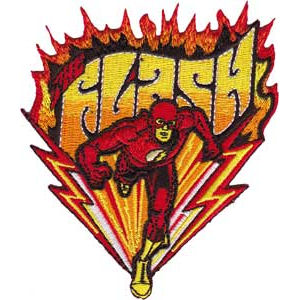 The Flash Flames - Embroidered Patch at Sticker Shoppe