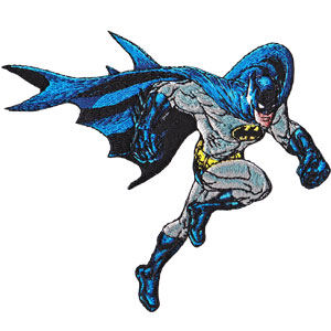 Batman Running - Embroidered Patch at Sticker Shoppe