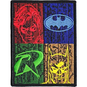 Batman & Robin Silhouettes - Embroidered Patch at Sticker Shoppe
