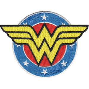 Wonder Woman Shield - Embroidered Patch at Sticker Shoppe