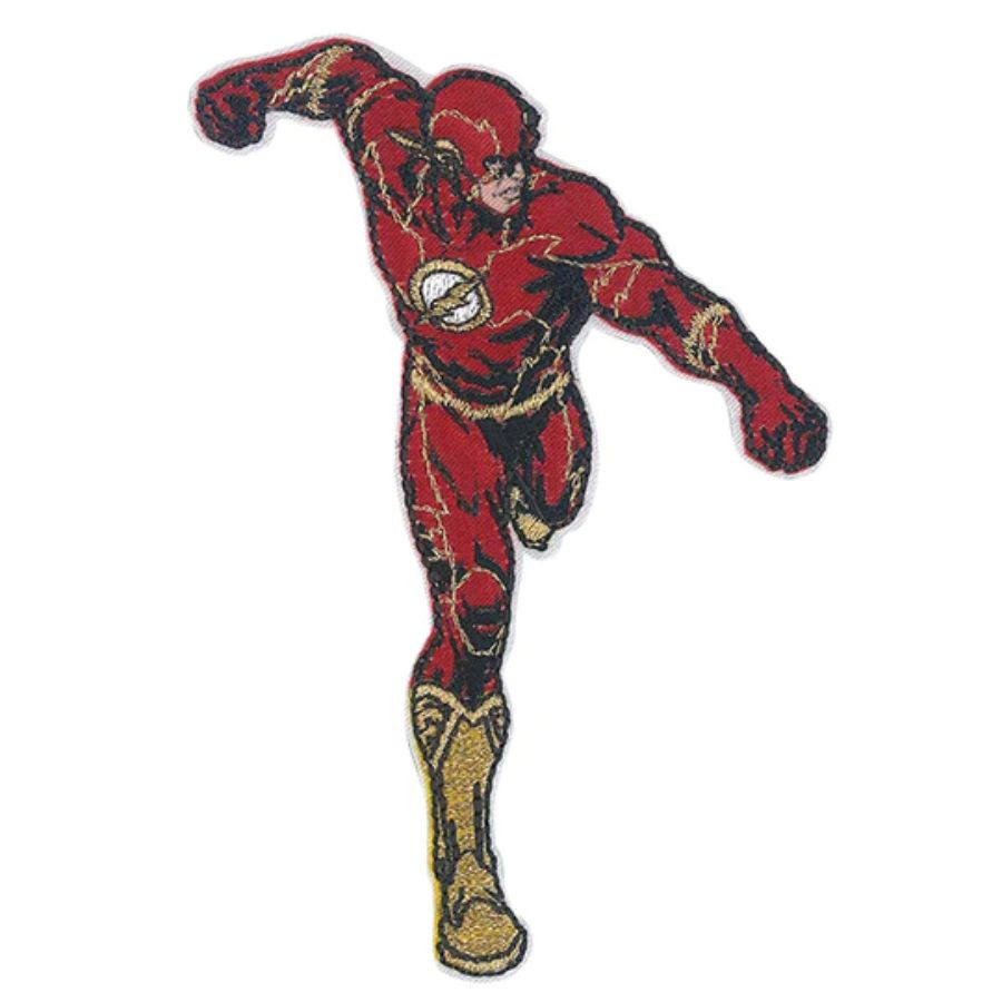 The Flash Running Punch - Embroidered Iron-On Patch at Sticker Shoppe