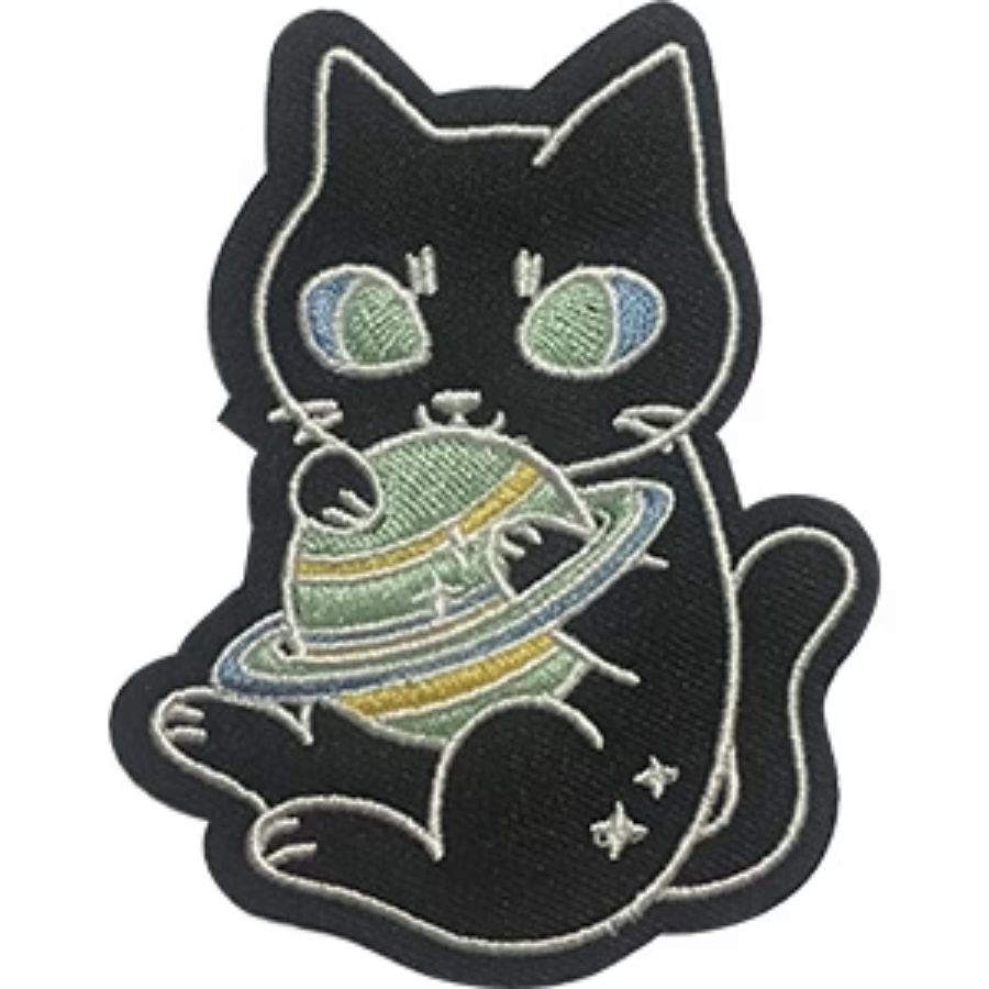 Space Now Kitty - Embroidered Iron-On Patch at Sticker Shoppe