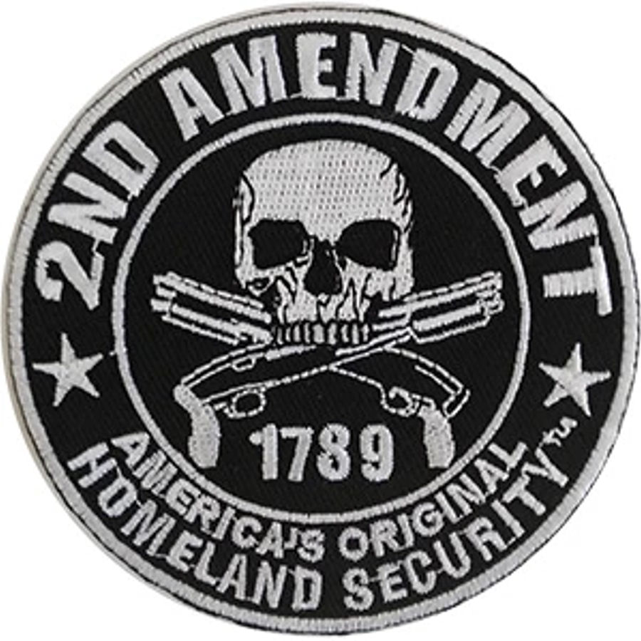2nd Amendment Homeland Security - Embroidered Iron-On Patch at Sticker ...