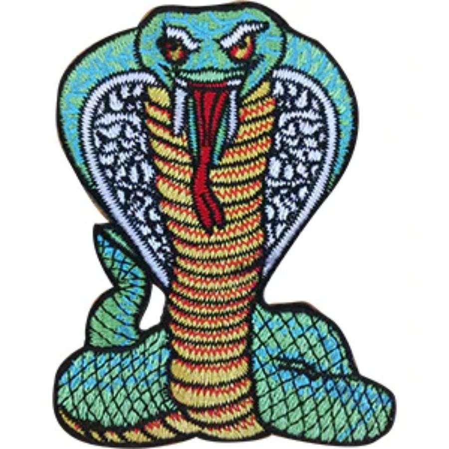 Cobra Snake - Embroidered Iron-On Patch at Sticker Shoppe