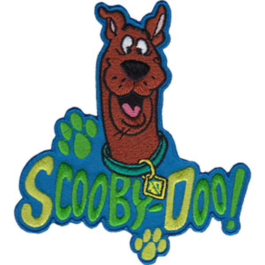 Hanna Barbera Scooby Doo Paw Prints - Embroidered Iron-On Patch at ...
