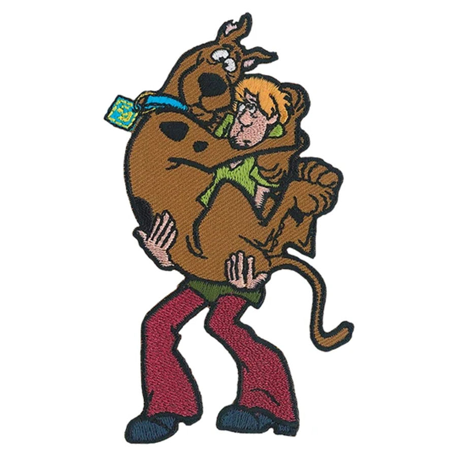 Scooby Doo Shaggy Holding Scooby - Embroidered Iron-On Patch at Sticker ...