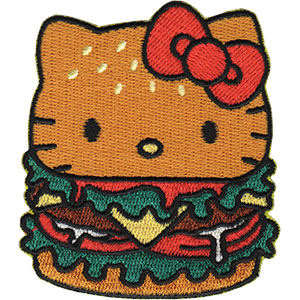 Hello Kitty Burger - Embroidered Patch at Sticker Shoppe